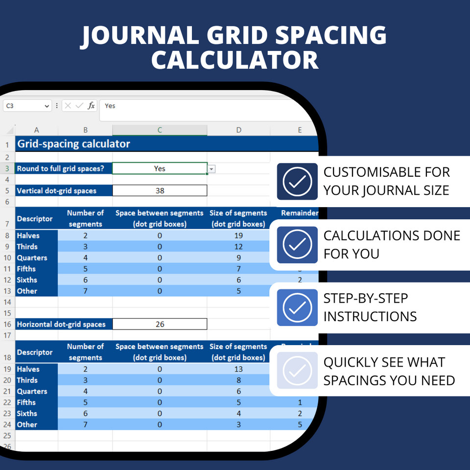 Grid-spacing calculator – JashiiCorrin