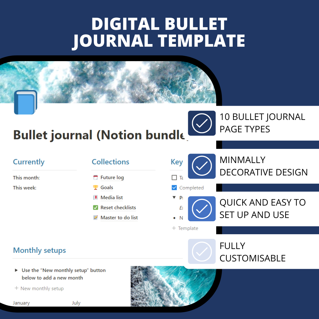 Notion bullet journal bundle – JashiiCorrin